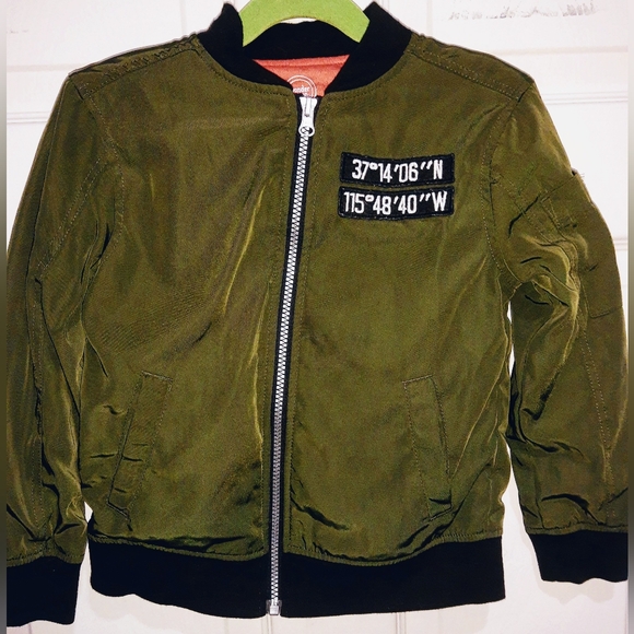 wonder nation | Jackets & Coats | Army Green Military Style Bomber ...